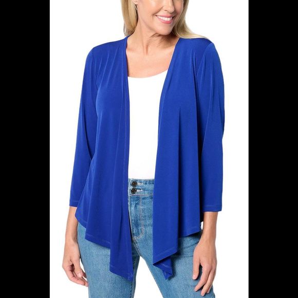 Susan Graver | Tops | Susan Graver Every Day Liquid Knit 34 Sleeve ...